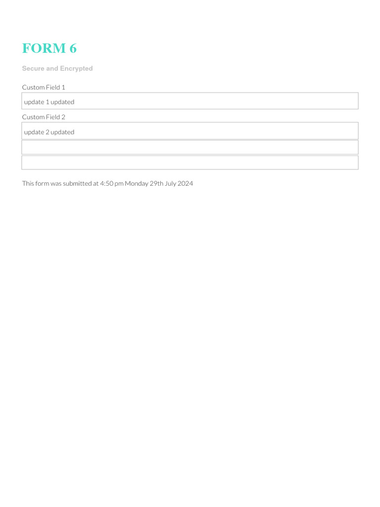 Form - ForM 6 29 July 2024 | PDF