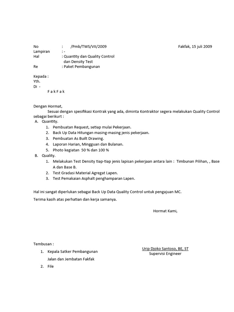 Surat Teguran JMF | PDF