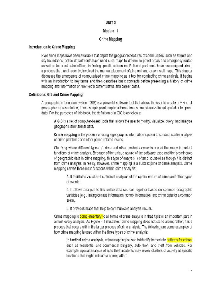 Crime Mapping With Illustrations - 084953 | PDF | Crimes | Crime & Violence