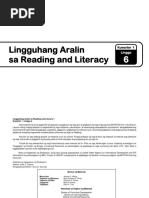 DLL Matatag - Reading&literacy 1 - Q1 - W6 | PDF | Word | Learning
