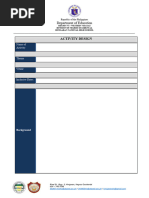 Activity Design Format | PDF | Career & Growth