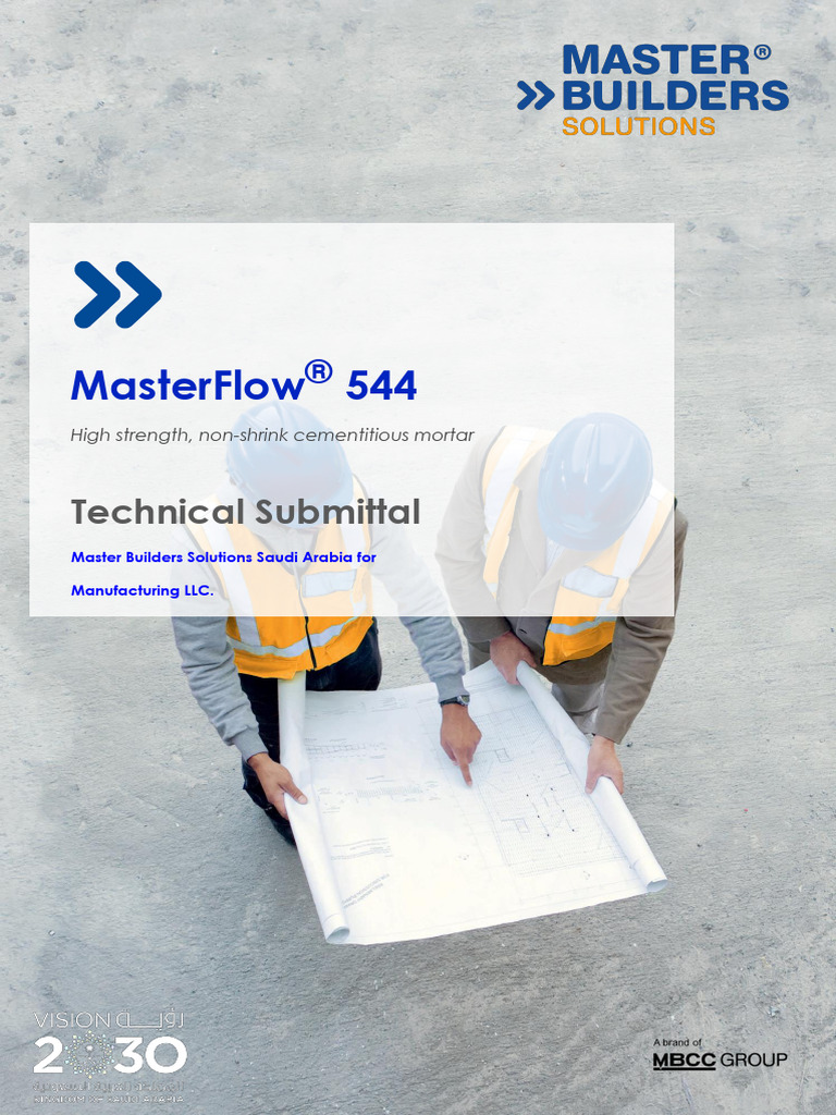 MasterFlow 544 | PDF | Concrete | Building Engineering