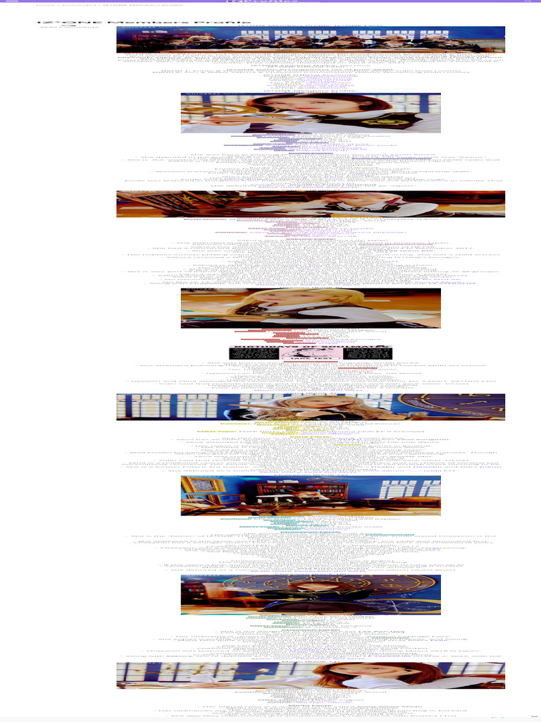 IZONE Members Profile (Updated!) - Kpop Profiles 2 | PDF