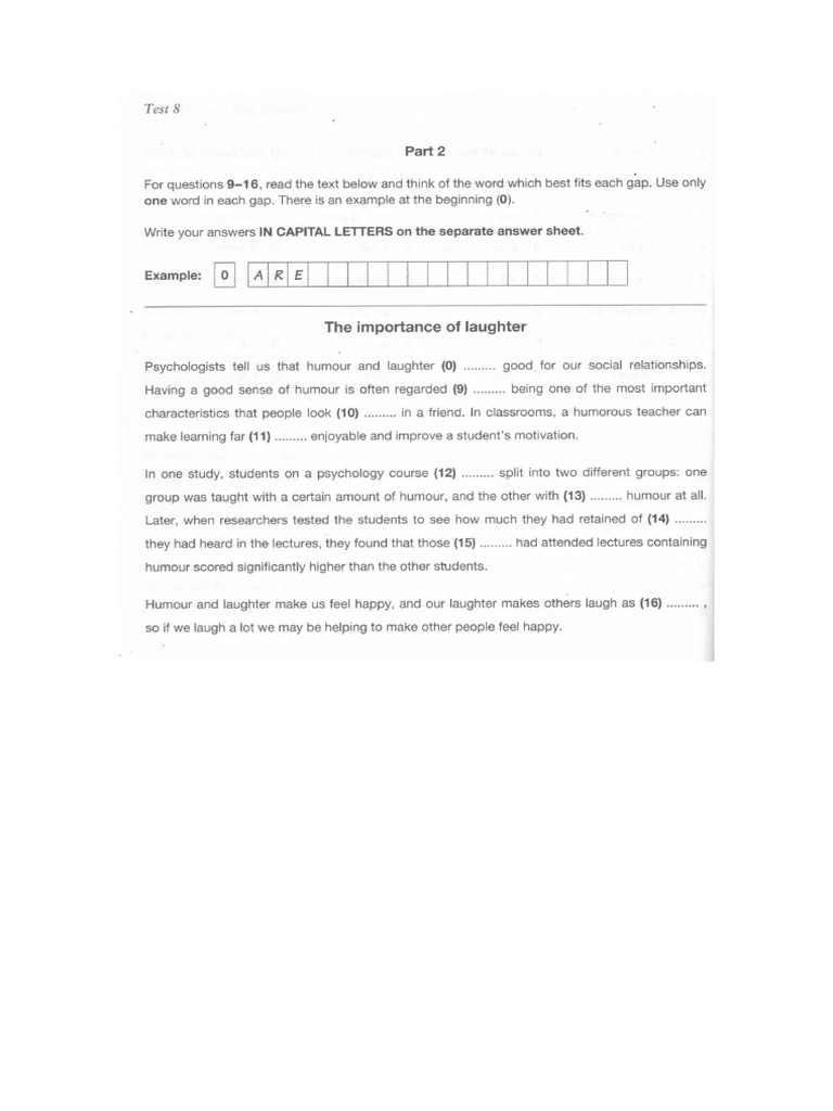 First Certificate Cambridge | PDF