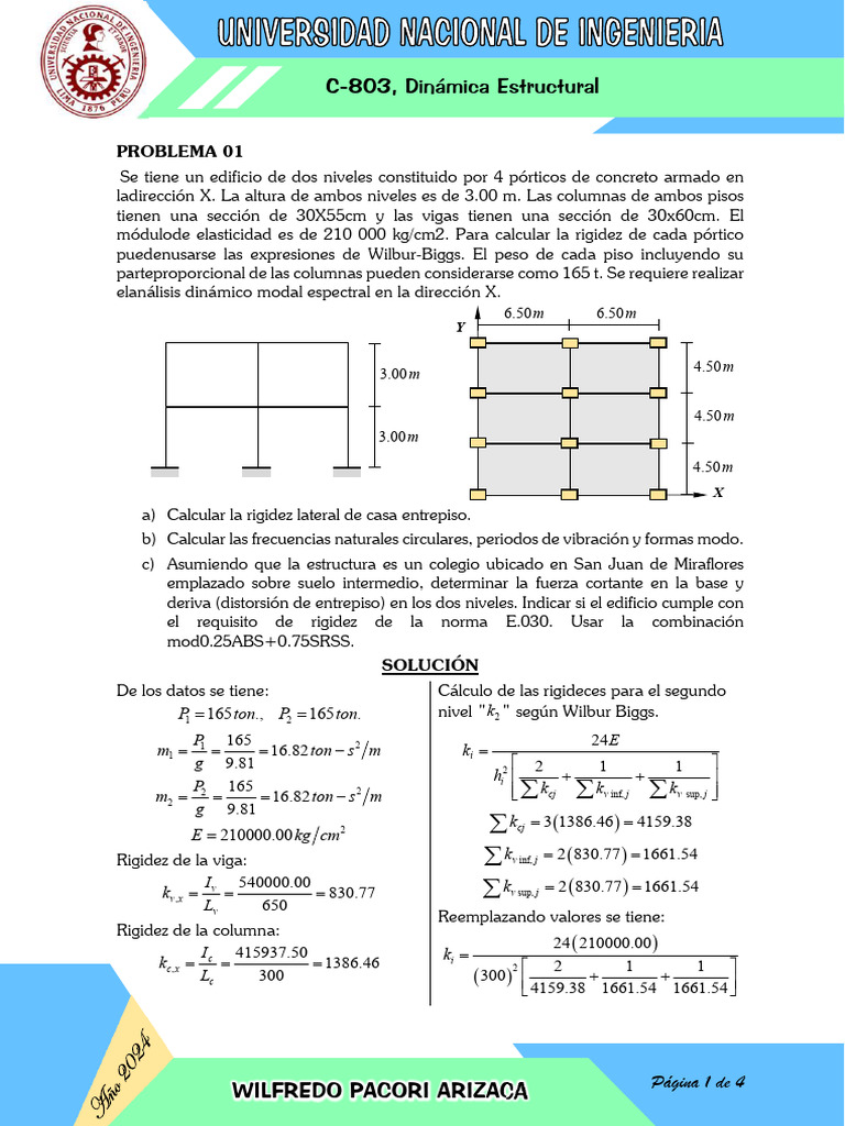 Dinamica Estructural | PDF | Rigidez | Mecánica de Medios Continuos