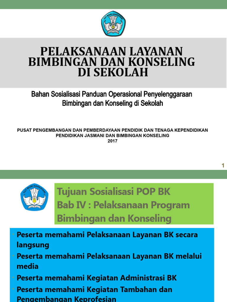 Panduan Layanan BK di Sekolah | PDF | Karier & Perkembangan