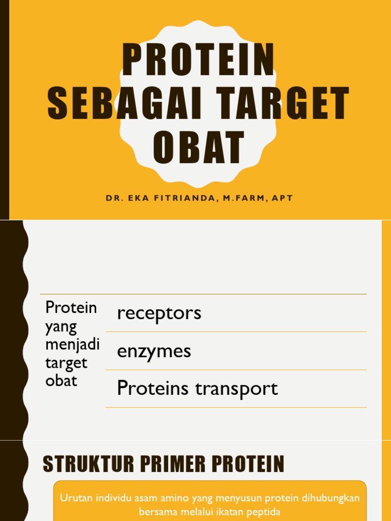 Protein Sebagai Target Obat Utama | PDF | Sains & Matematika