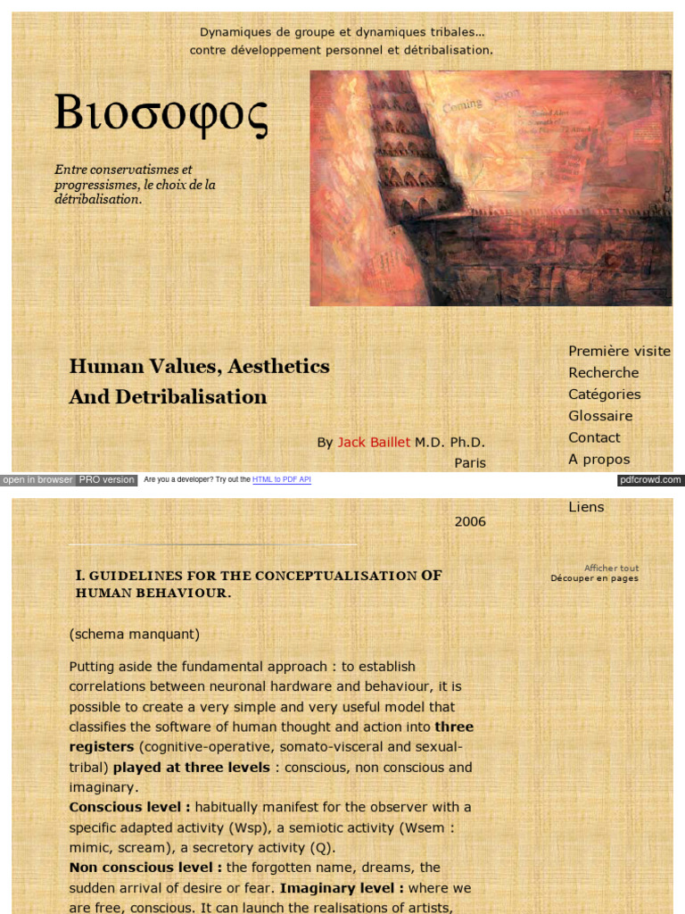 WWW Biosophos Net Article Human Values Aesthetics and Detrib | PDF ...