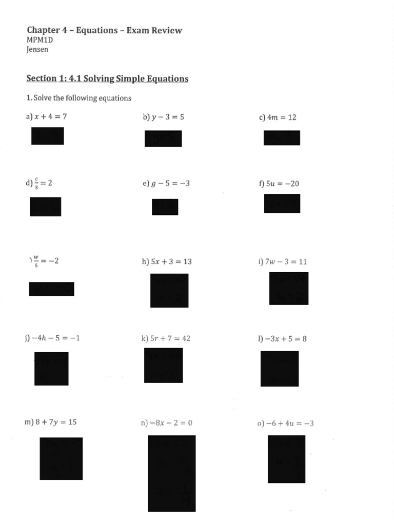 Equations Reviewer | PDF