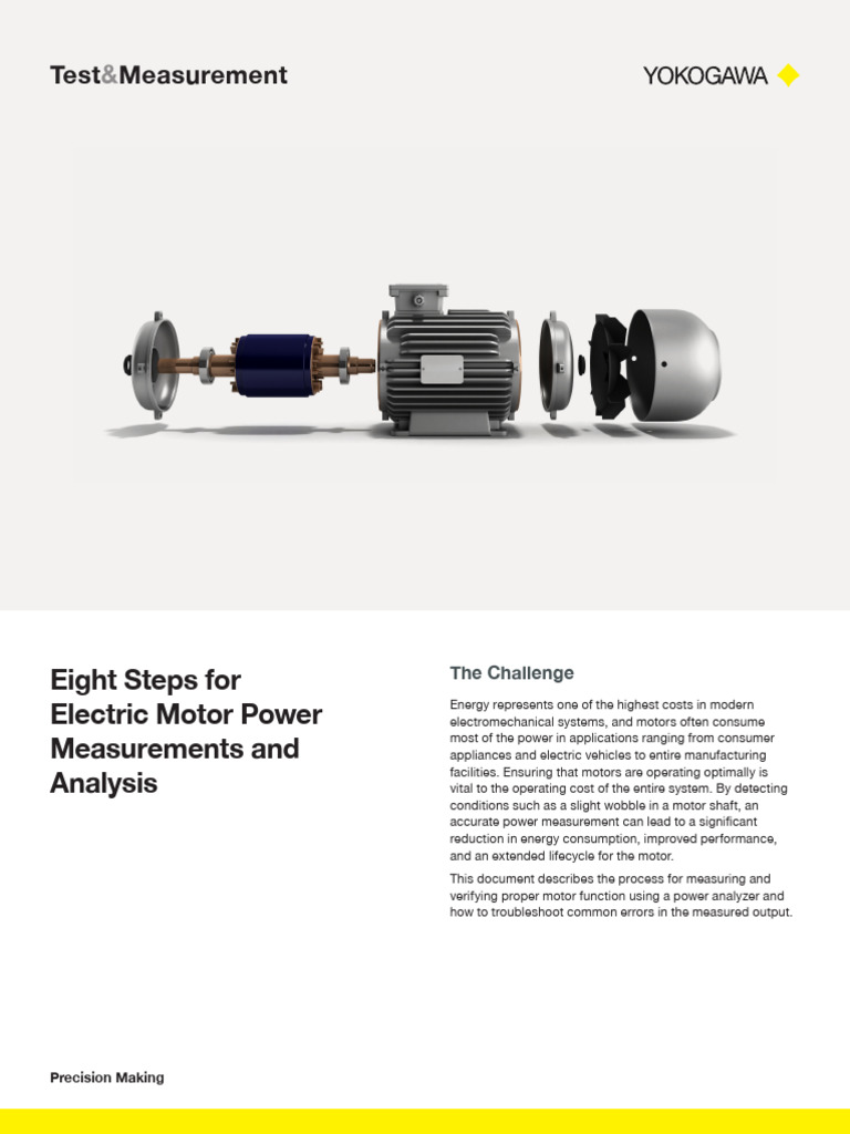 Eight Steps for Electric Motor Power Measurements and Analysis_Yokogawa ...