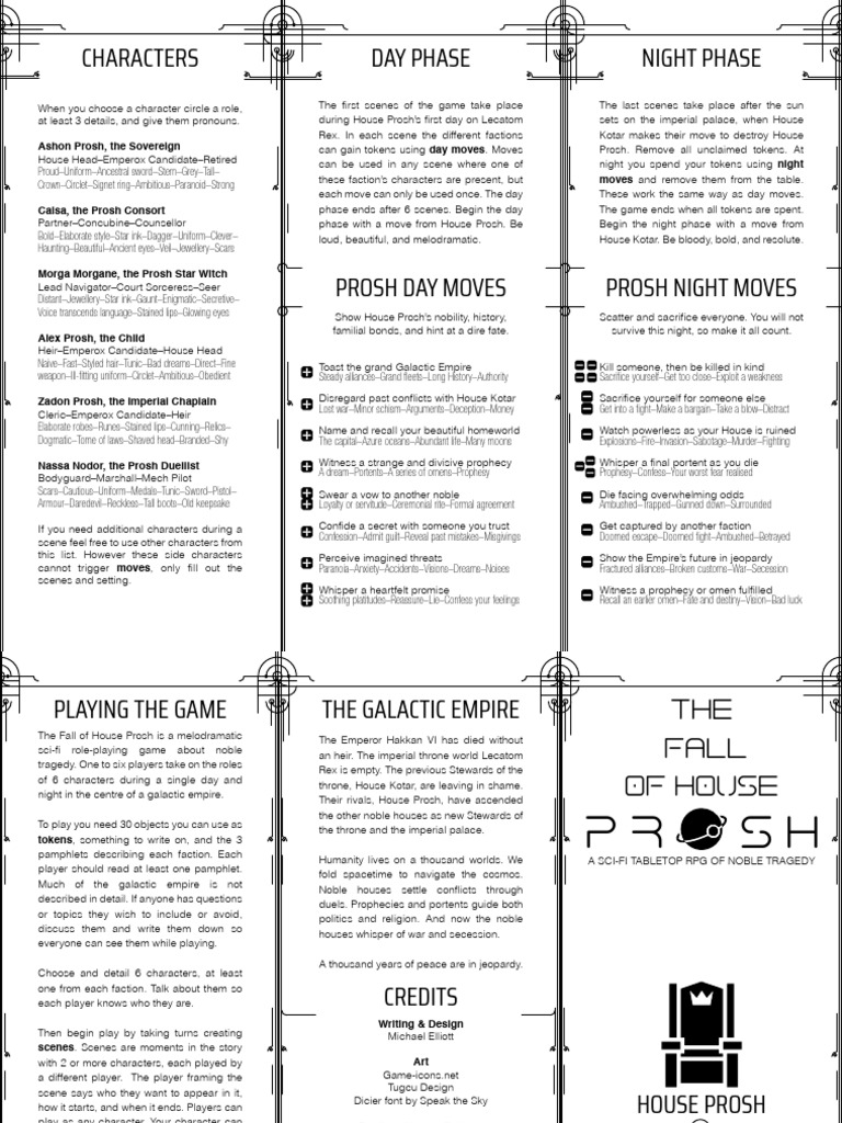 The Fall of House Prosh - Prosh V 1.1 | PDF