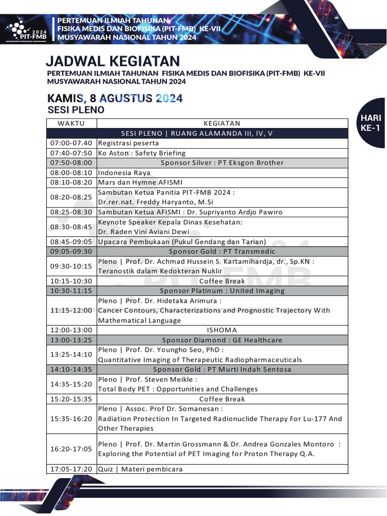 Jadwal Kegiatan | PDF