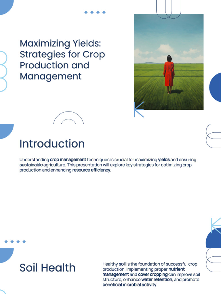 Slidesgo Maximizing Yields Strategies For Crop Production and Management 20240603074846w2Zg | PDF