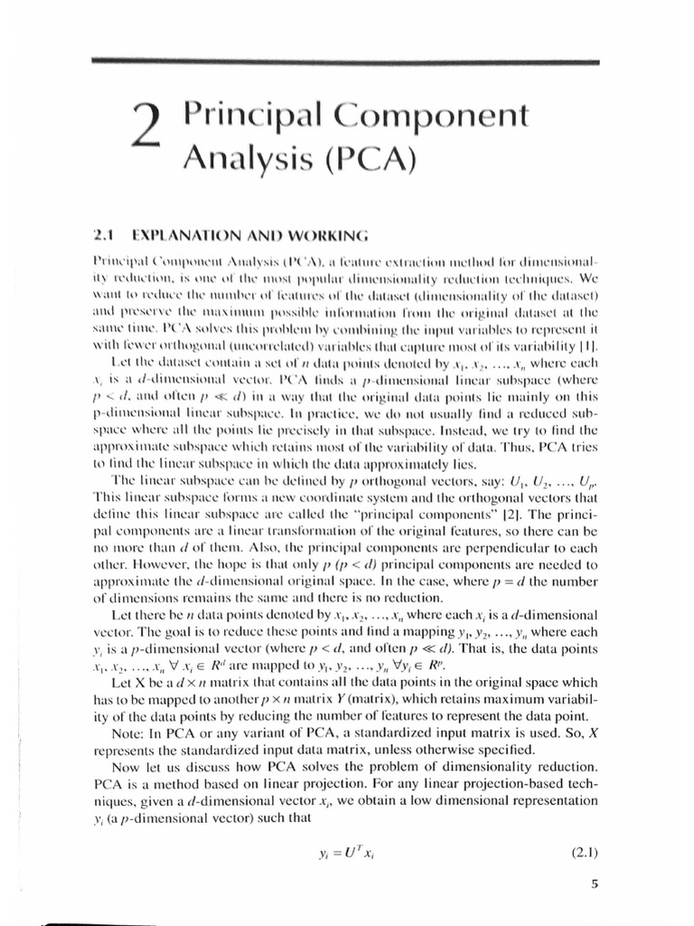 Principal Component Analysis | PDF | Principal Component Analysis | Data Analysis