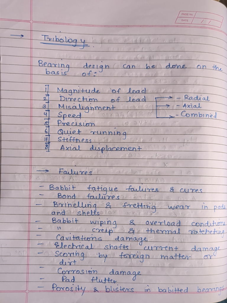 Bearing Notes DMS Sid | PDF