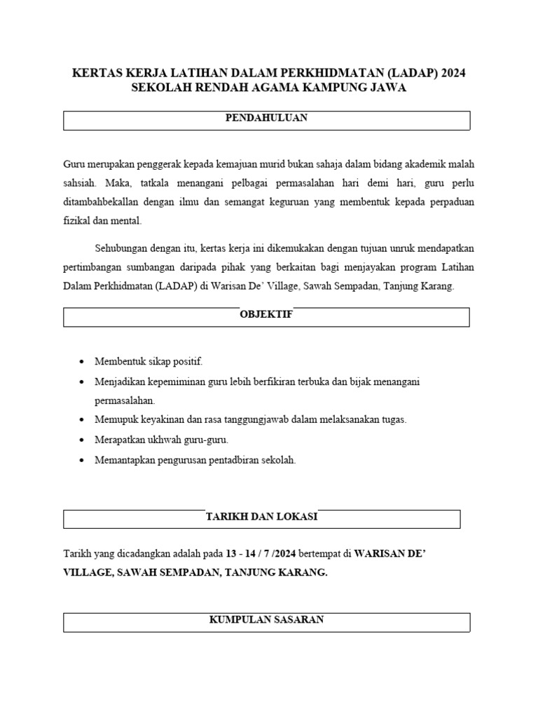 Proposal Ladap 2024 | PDF