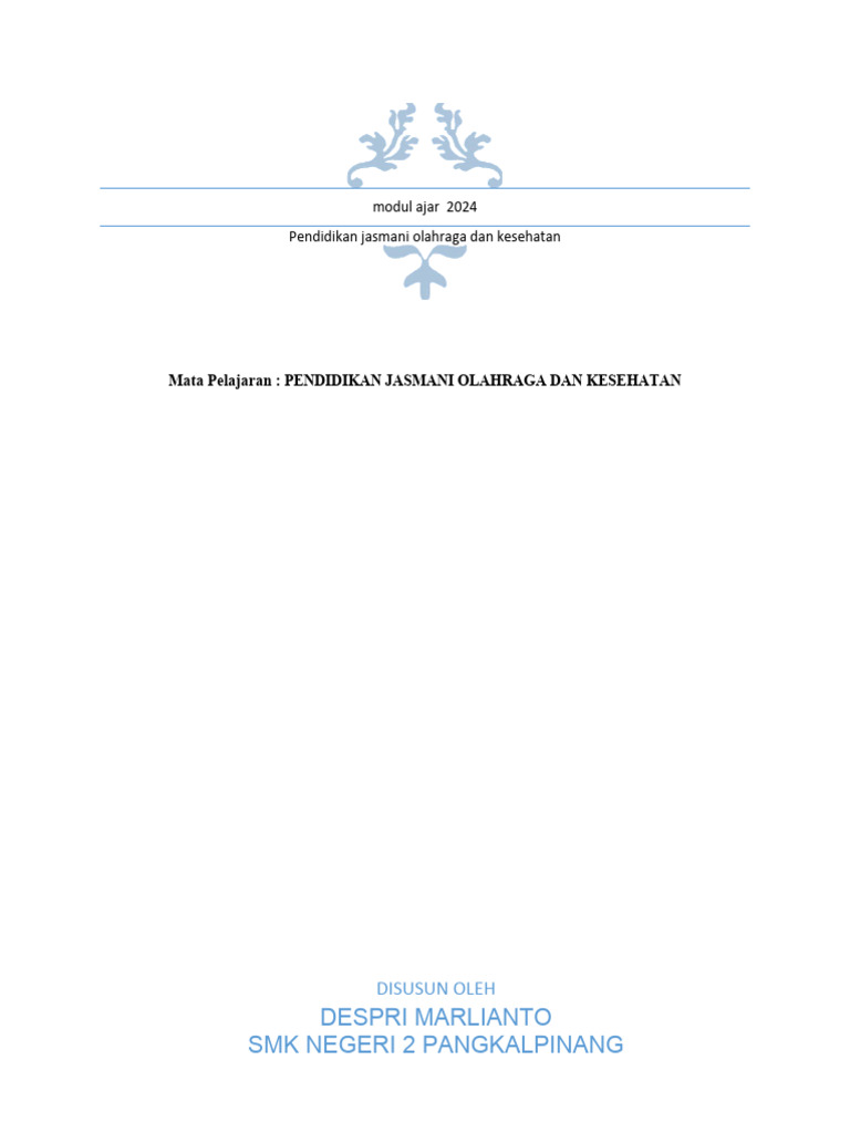 Modul RENANG 2023 Kelas X | PDF | Karier & Perkembangan