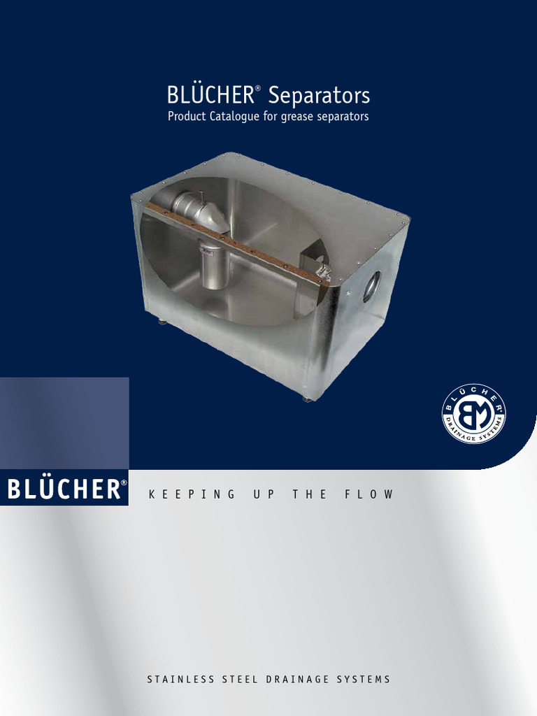 BLUCHER - Grease Separator | PDF | Pipe (Fluid Conveyance)
