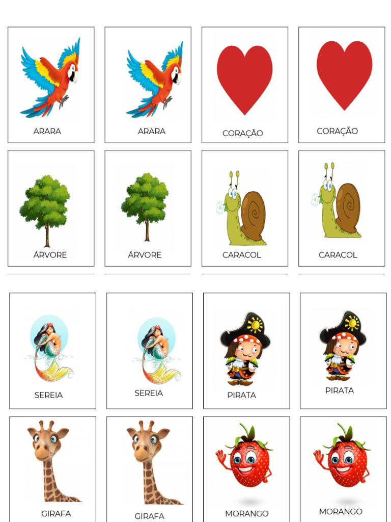 Jogo Memória Fonema R | PDF