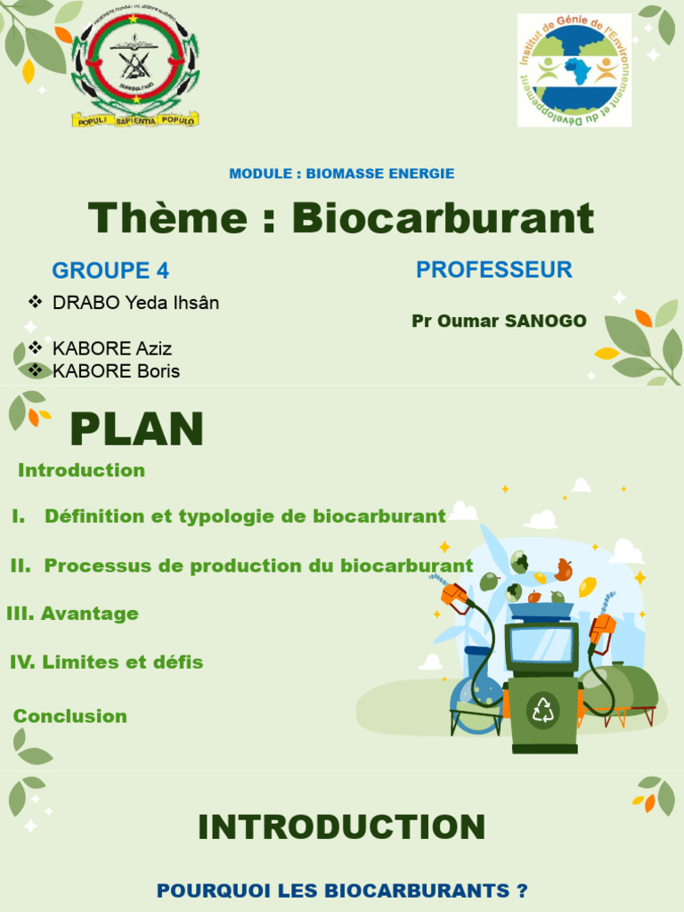 PP Biocarburant Finale Bon - 025939 | PDF | Biocarburant | Biogazole