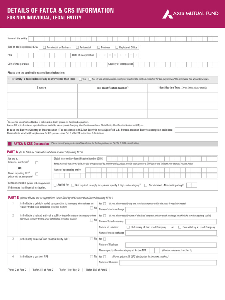 FATCA & CRS Compliance Form Guide | PDF | Securities (Finance) | Futures Contract
