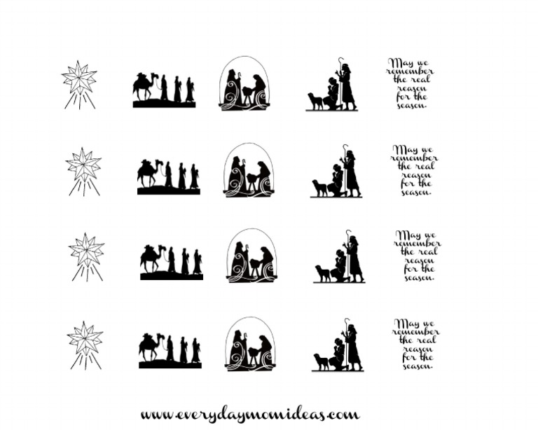 Nativity Magnet Printable | PDF