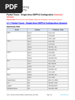 Packet Tracer - Point-To-Point Single-Area Ospfv2 Configuration | PDF | Router (Computing) | Routing