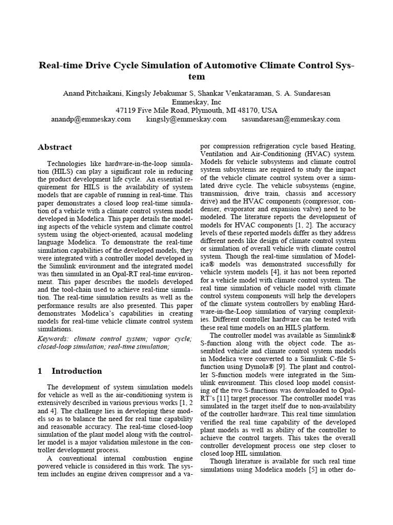5.Real-time Drive Cycle Simulation of CCU | PDF | Heat Transfer | Heat