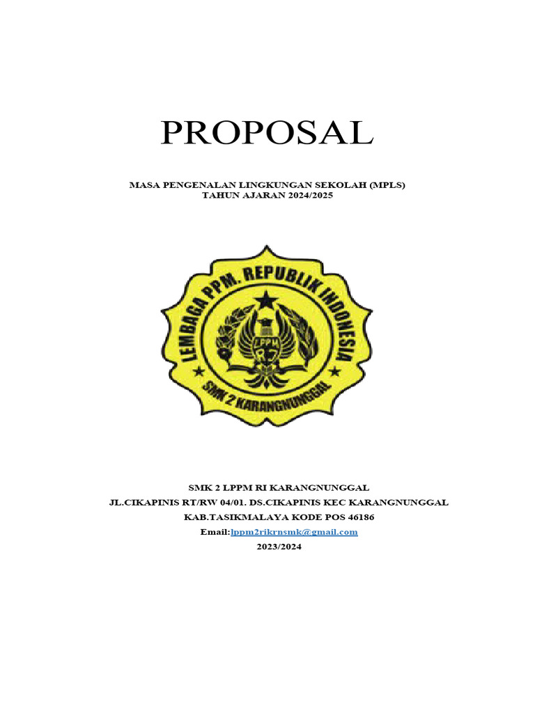 Proposal MPLS SMK 2 LPPM RI 2024/2025 | PDF