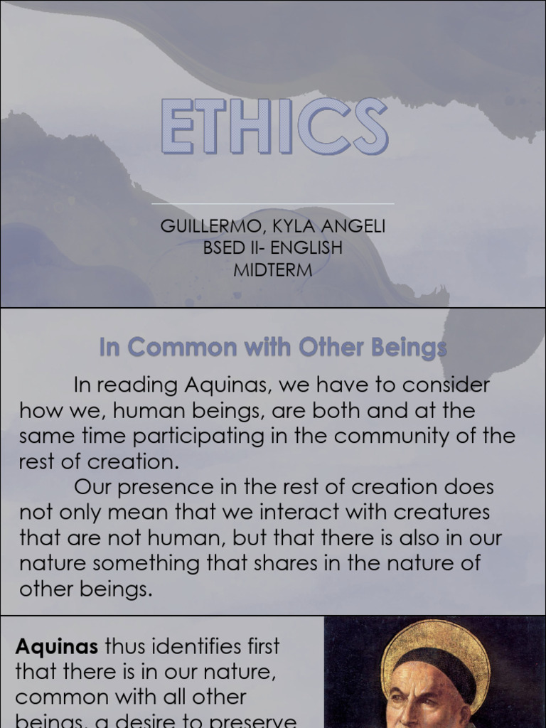 KYLA G- ETHICS | PDF | Human Sexual Activity | Natural Law