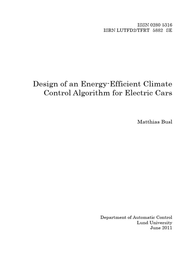 Design of an Energy-Efficient Climate | PDF | Humidity | Heat Transfer