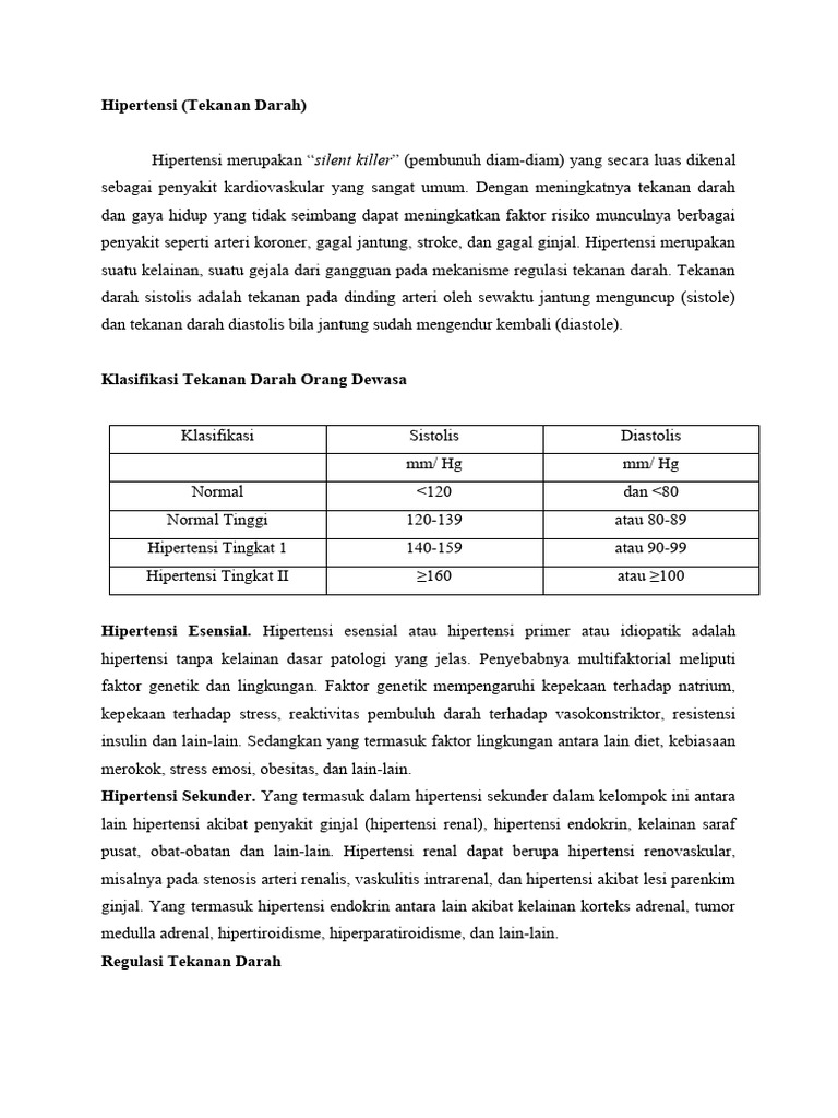 Hipertensi 2 | PDF | Pengembangan Diri | Kesehatan Holistik