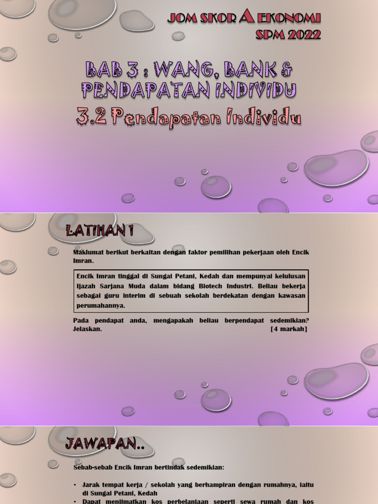 Latihan Eko Bab 3-2 | PDF