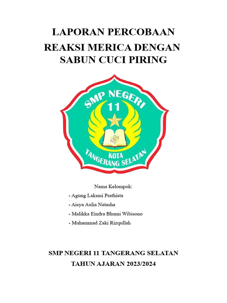 Makalah Teks Laporan Percobaan (Bahasa Indonssia) | PDF | Griya & Taman