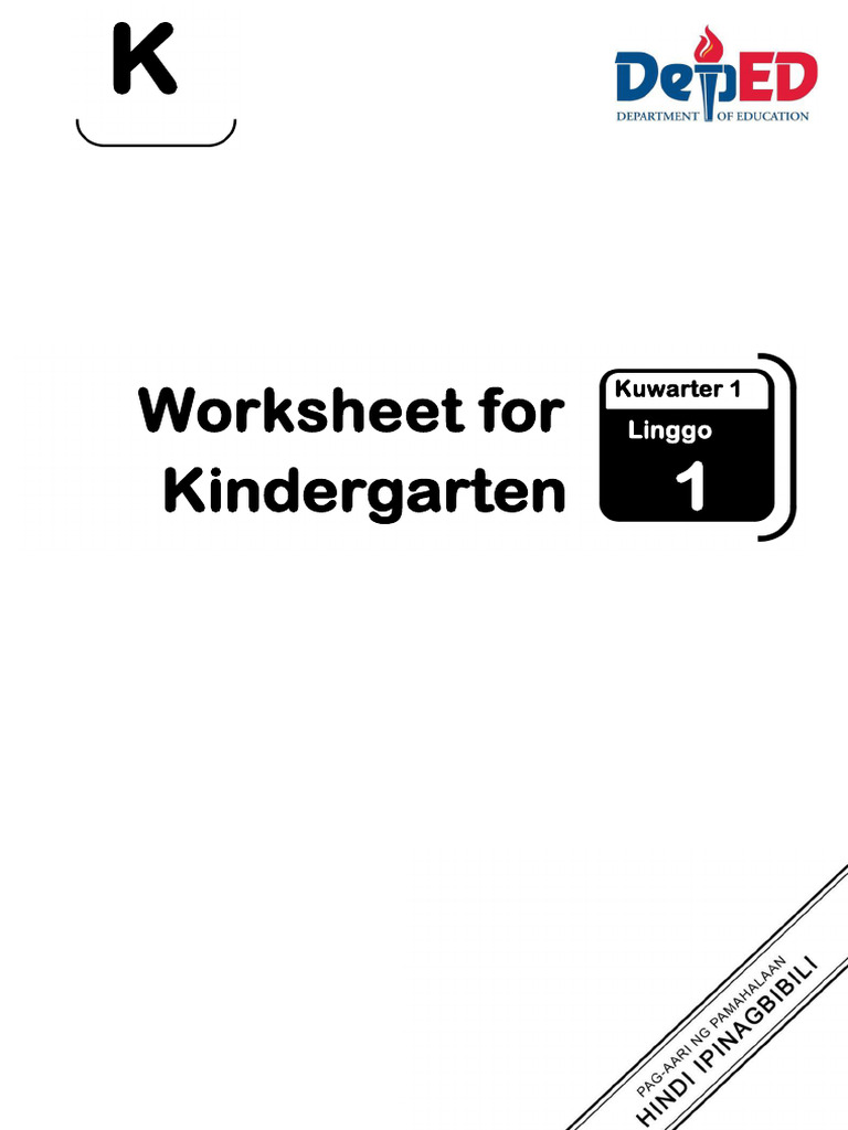 WS Kinder Q1 Week1 Ver2 | PDF