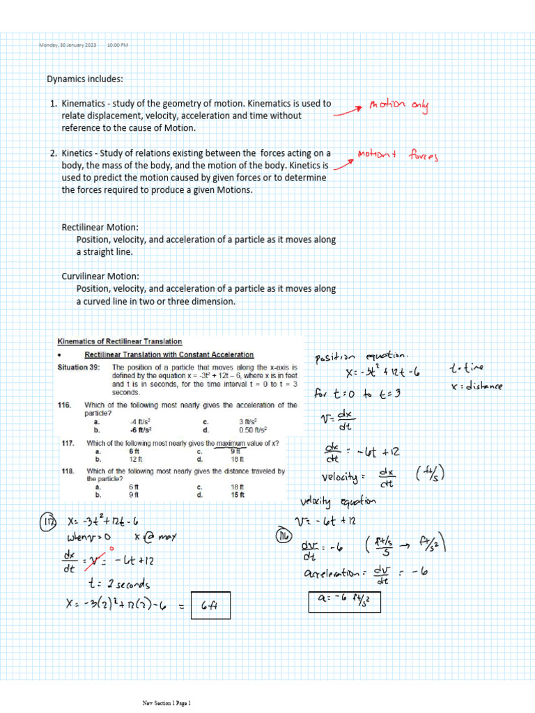 Engineering Mechanics 4 (Discussion) | PDF