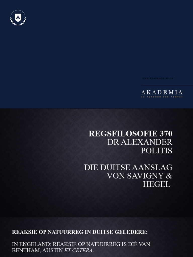 Skyfies Von Savigny en Hegel | PDF