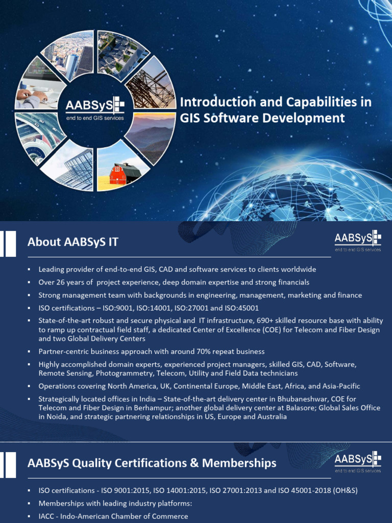AABSyS IT - GIS Software Development | PDF | Geographic Information System | Application Software