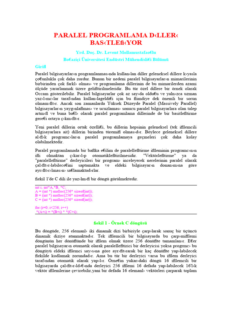 Paralel Programlama | PDF