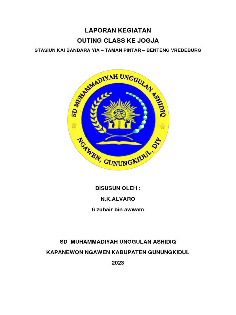Outing Class SD Muhammadiyah ke Jogja | PDF