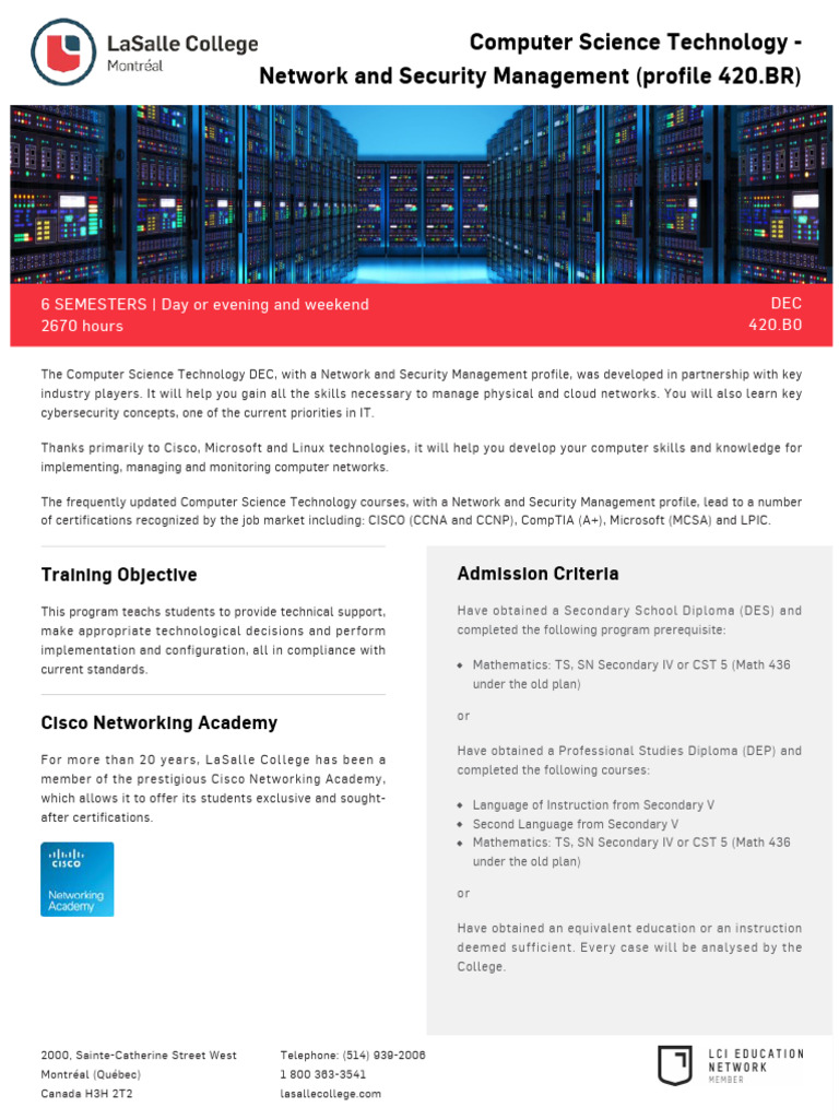 Dec Network Administration Courses PdfBrochure en | PDF | Computer Network | Operating System