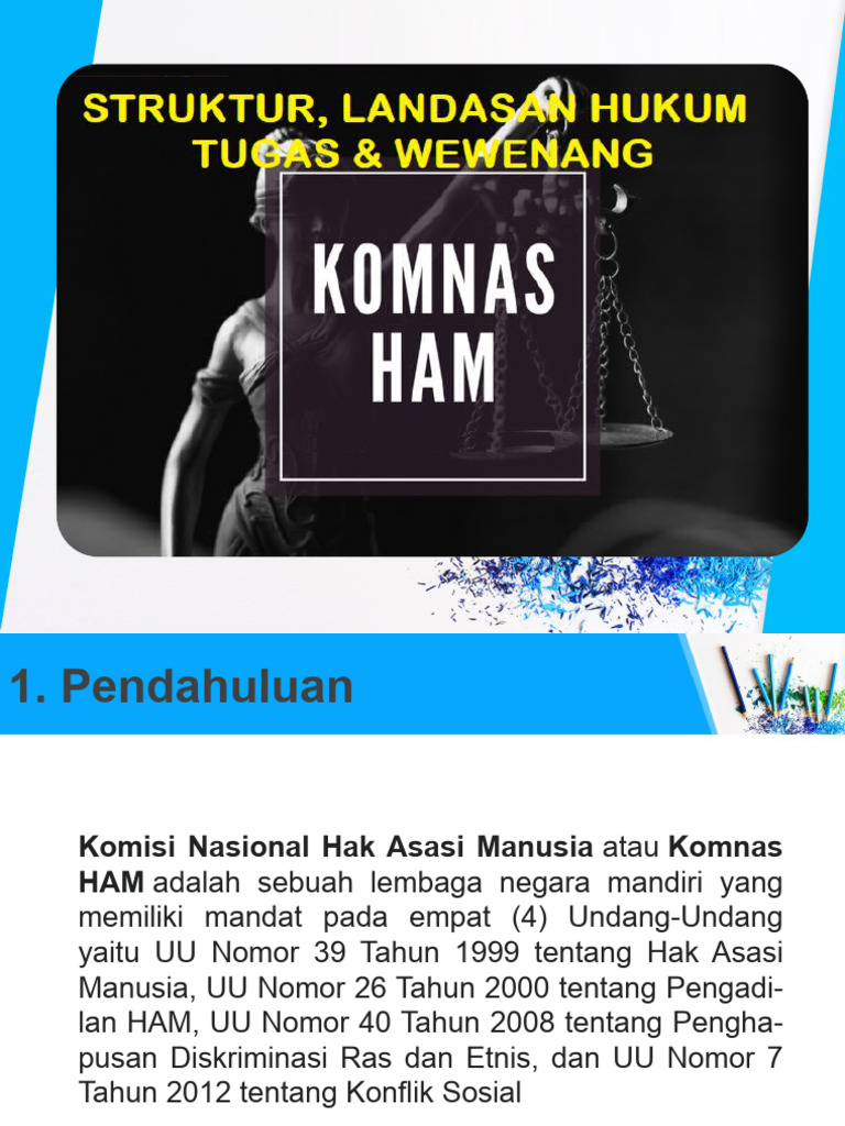 Struktur Landasan Hukum Dan Fungsi Dan Tujuan Komnas Ham | PDF | Politik | Ilmu Sosial