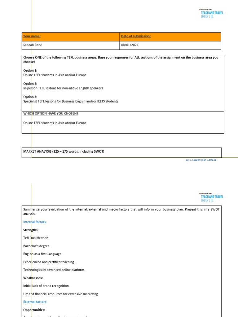 Business English for TEFL Students | PDF | Educational Technology ...