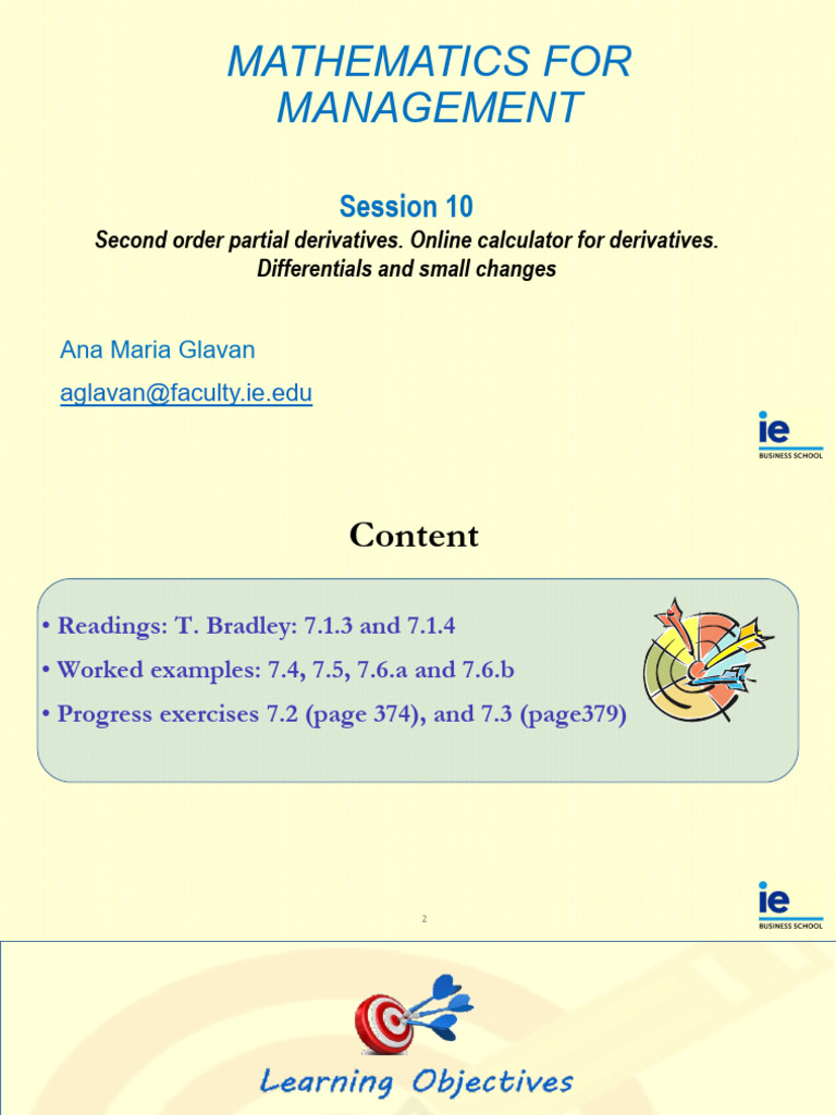 Second-Order Partial Derivatives Explained | PDF | Differential ...