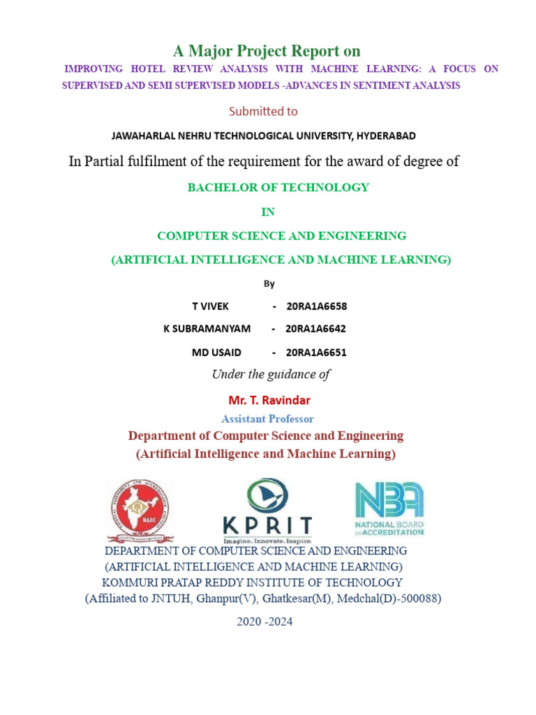 Major Documentation 1 | PDF | Support Vector Machine | Machine Learning