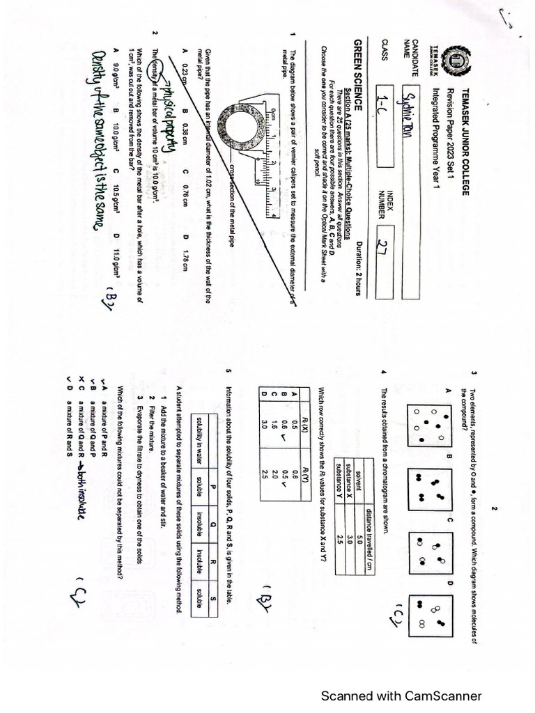 Revision Paper Set 1 | PDF