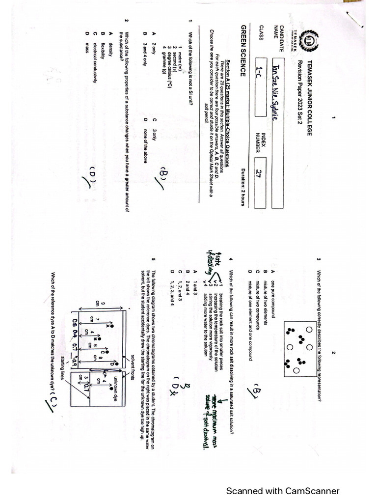 Revision Paper Set 2 | PDF