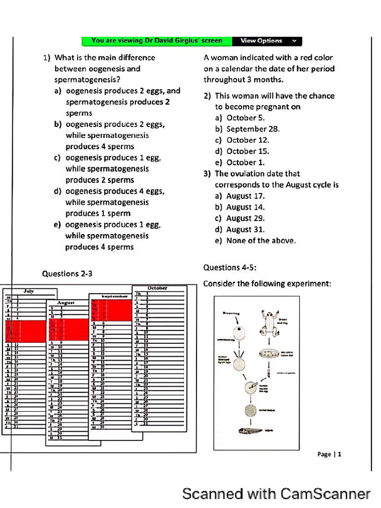 Bio MCQ | PDF