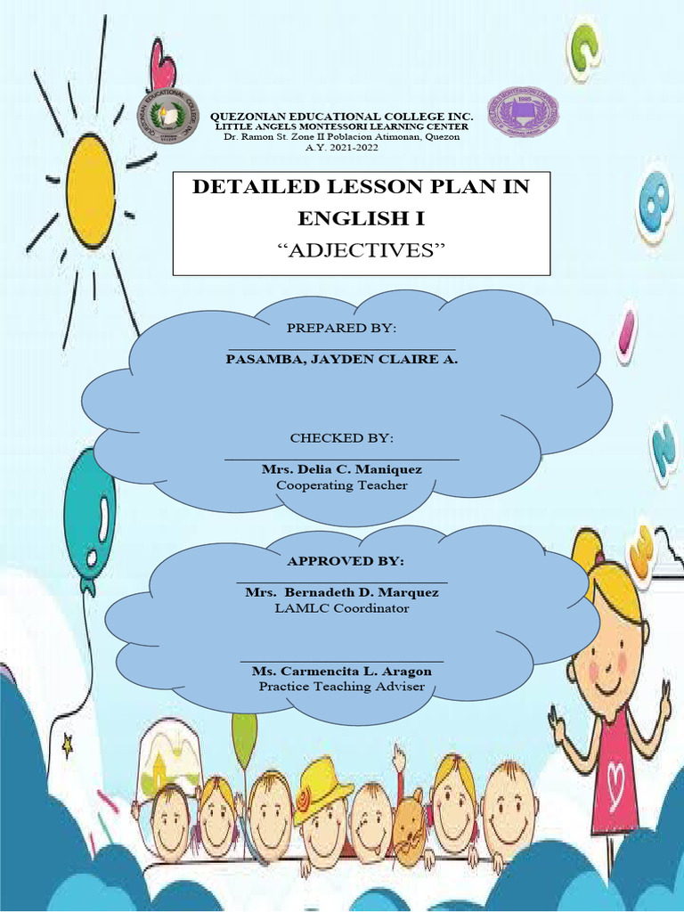 English 1. Pasamba Jayden | PDF | Adjective | Noun