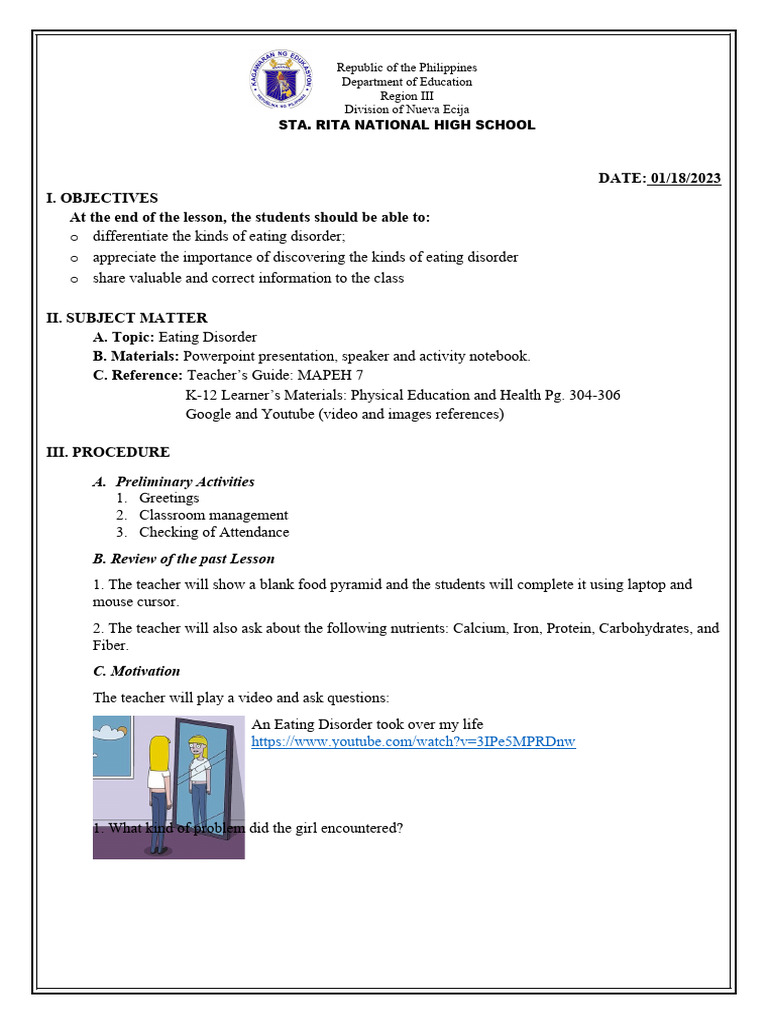 Understanding Eating Disorders in Students | PDF | Eating Disorder ...